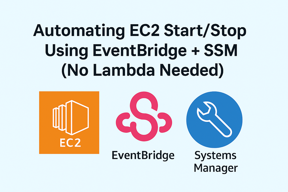 🕒 Automating EC2 Start/Stop Using EventBridge + SSM (No Lambda Needed) | by Vinoth Subbiah | Medium