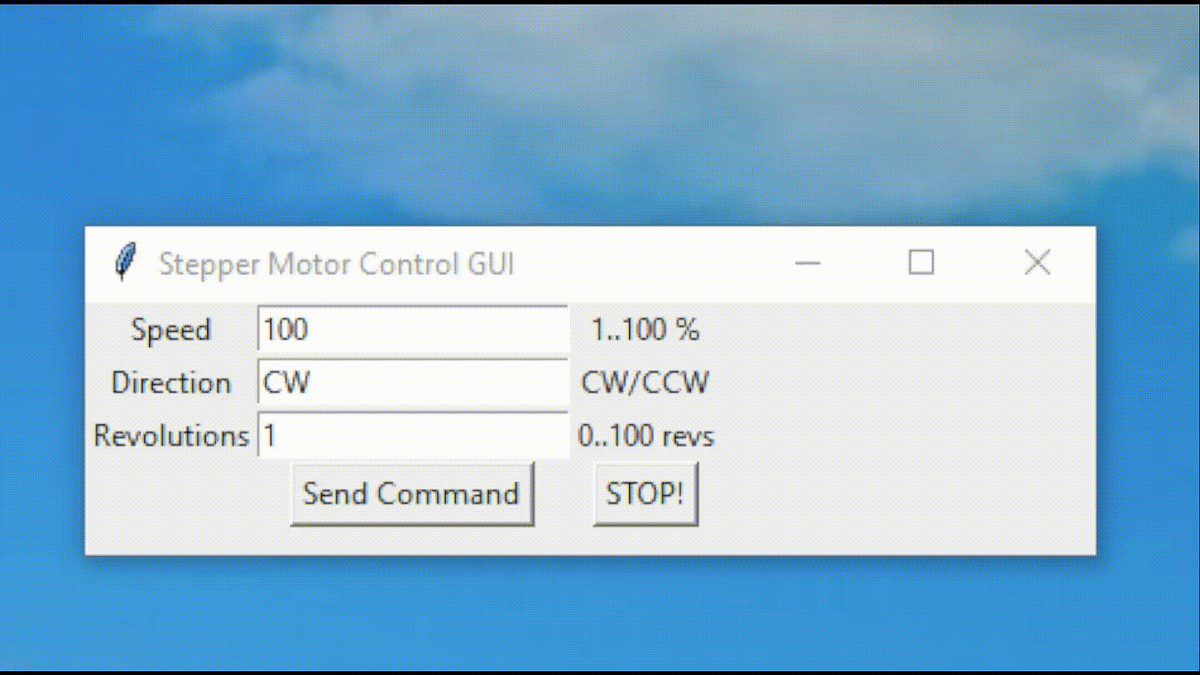 How To Control Stepper Motor With Gui Written In Pythonfeat Arduino 