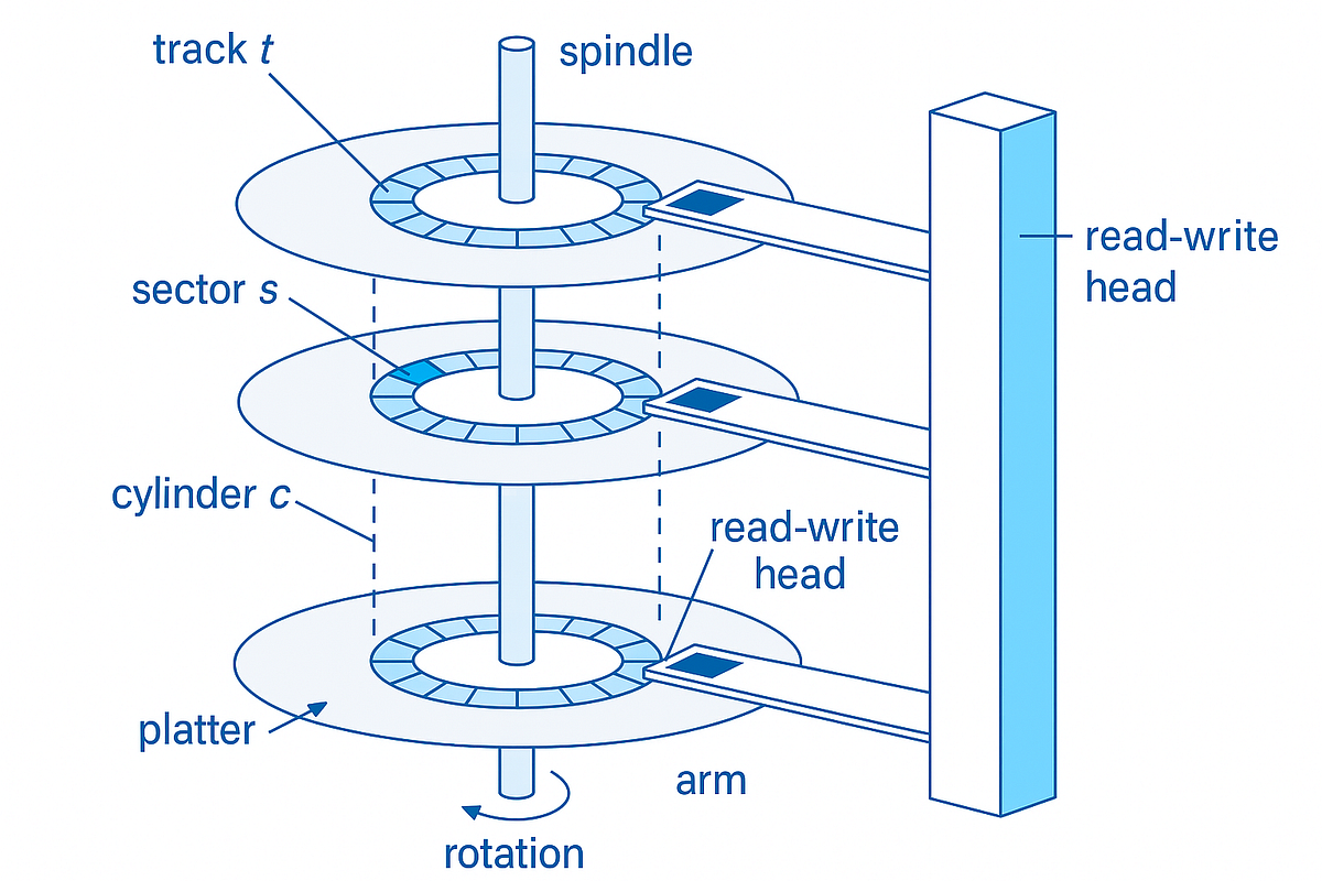 How HDDs and SSDs Store Data → The Block Storage Model | by Sachin Tolay | Level Up Coding