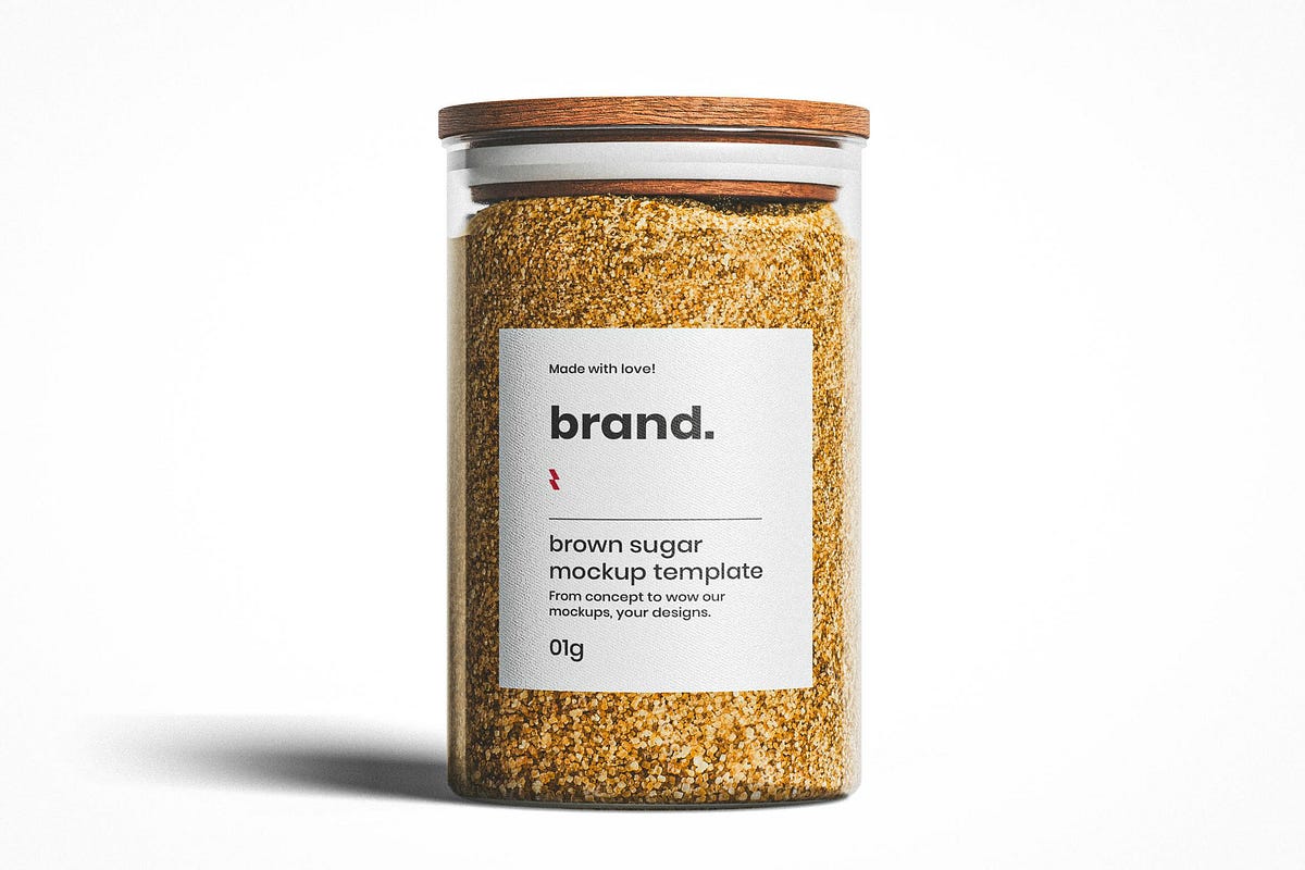 Glass Sugar Jar Mockup | by Illustrapro | Medium