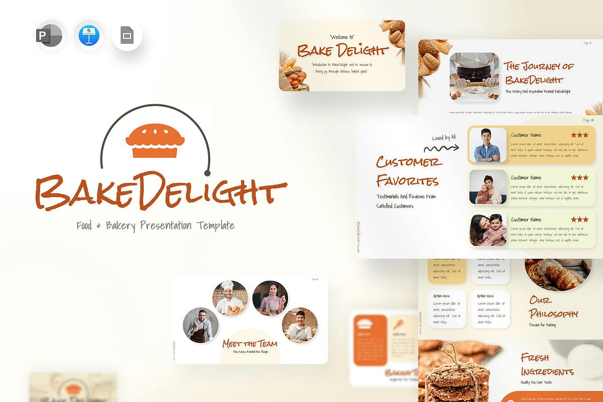 Bake Delight — Food Keynote Template | by Aquaartificer | Medium