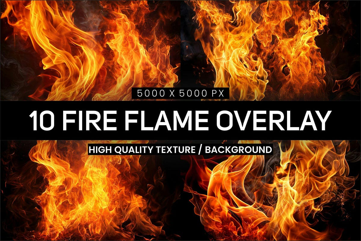 Fire Flames Backgrounds and Overlays (Backgrounds) | by Byteblossom ...