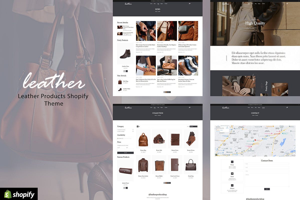 Leathery — Handcrafted Leather Store Theme | by Spectralseeker | Aug ...
