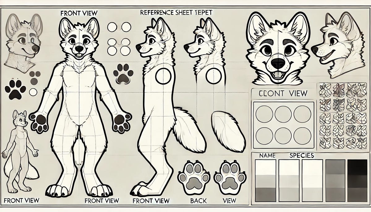 A Guide to Furry Reference Sheet Bases | by Furry Reference Sheet | Jul, 2024 | Medium