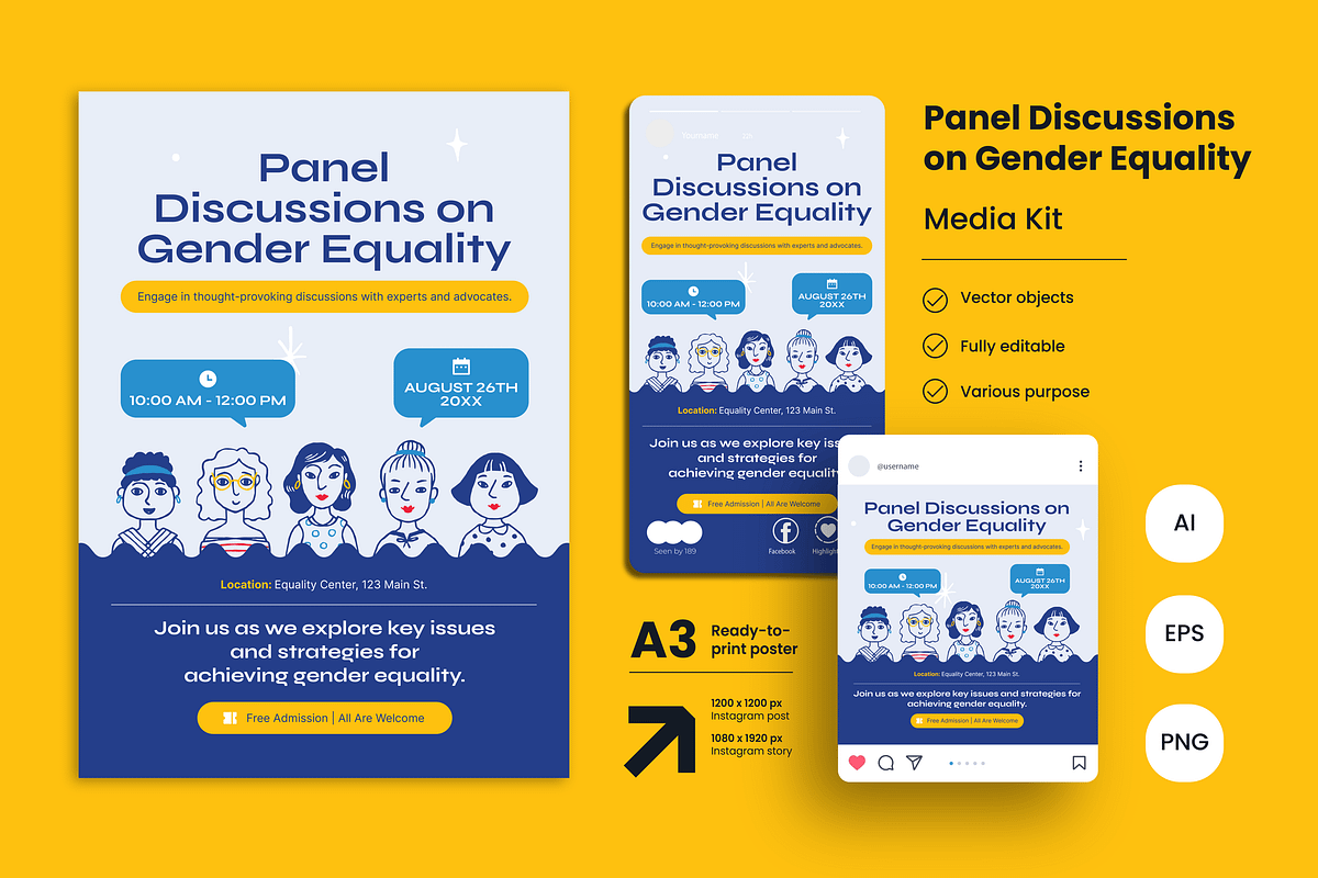 Doodle Poster Discussions on Gender Equality | by Nebulaninja | Medium