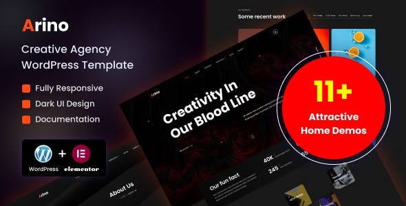 Arino An Extravagant WordPress Theme for Unbound Creative Expressions | by Totoza | Aug, 2024 ...