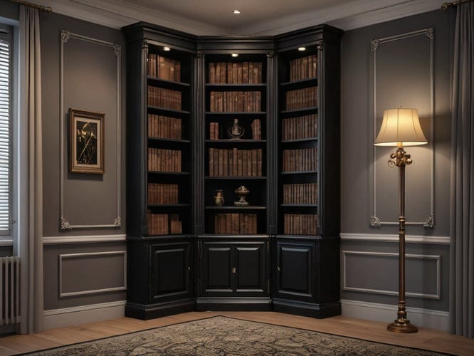 Black Corner Bookcases | by Caroline Hunter | Jul, 2024 | Medium