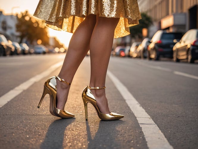 Gold Heels Women | by Kennedy Rapid | Medium
