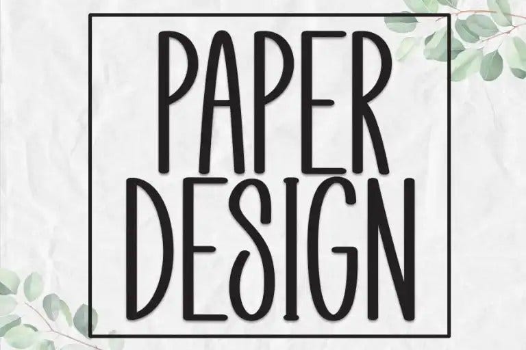 Paper Design Font | by Kaitooon | Aug, 2024 | Medium