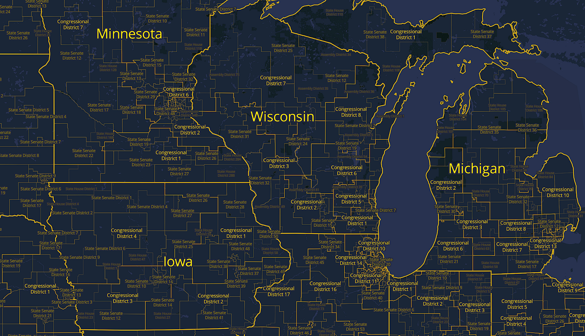 Using Boundaries for election analysis | by Mapbox | maps for developers