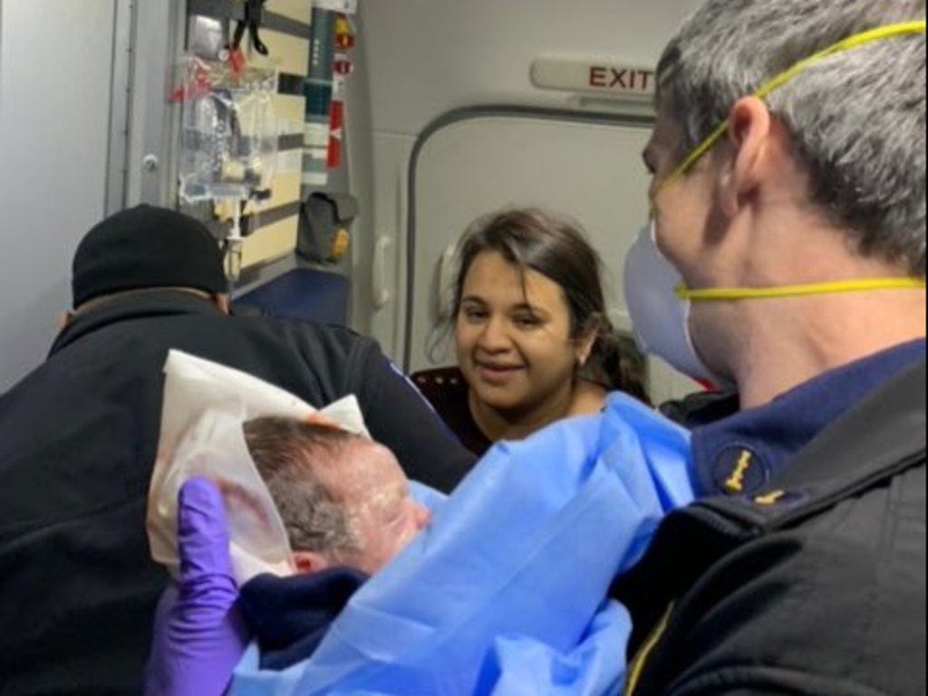 Mother thanks first responders as she gives birth on Delta flight The ...