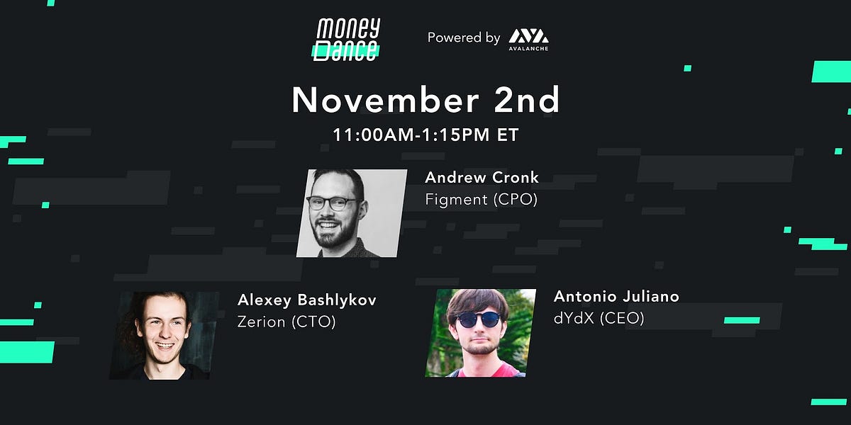 MoneyDance Recap: Day 5 with Zerion, dYdX, and Figment | by Patrick ...