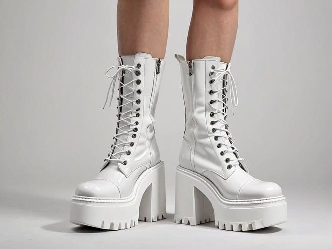 White Chunky Platform Boots | by Cliff Fischer | Medium
