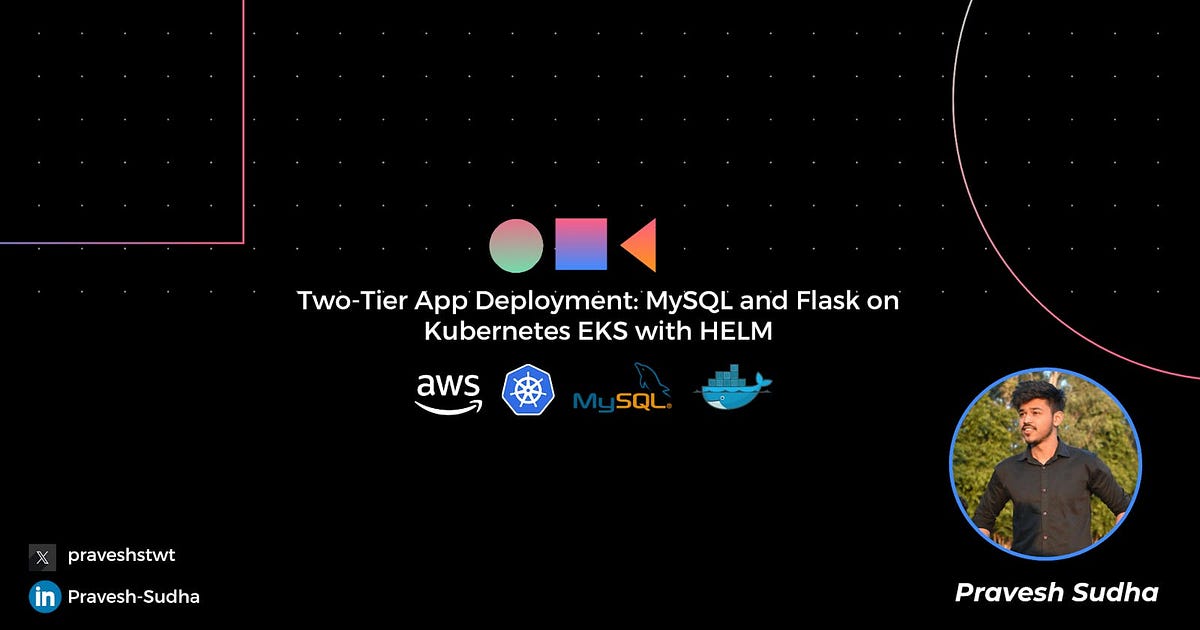 Two Tier App Deployment Mysql And Flask On Kubernetes Eks With Helm