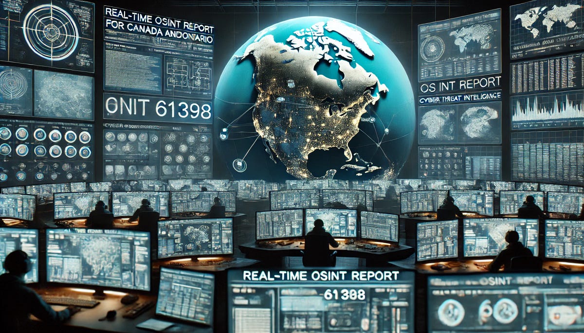 Real-Time OSINT Report for Canada and Ontario: Unit 61398 | by Aardvark Infinity | Aardvark ...