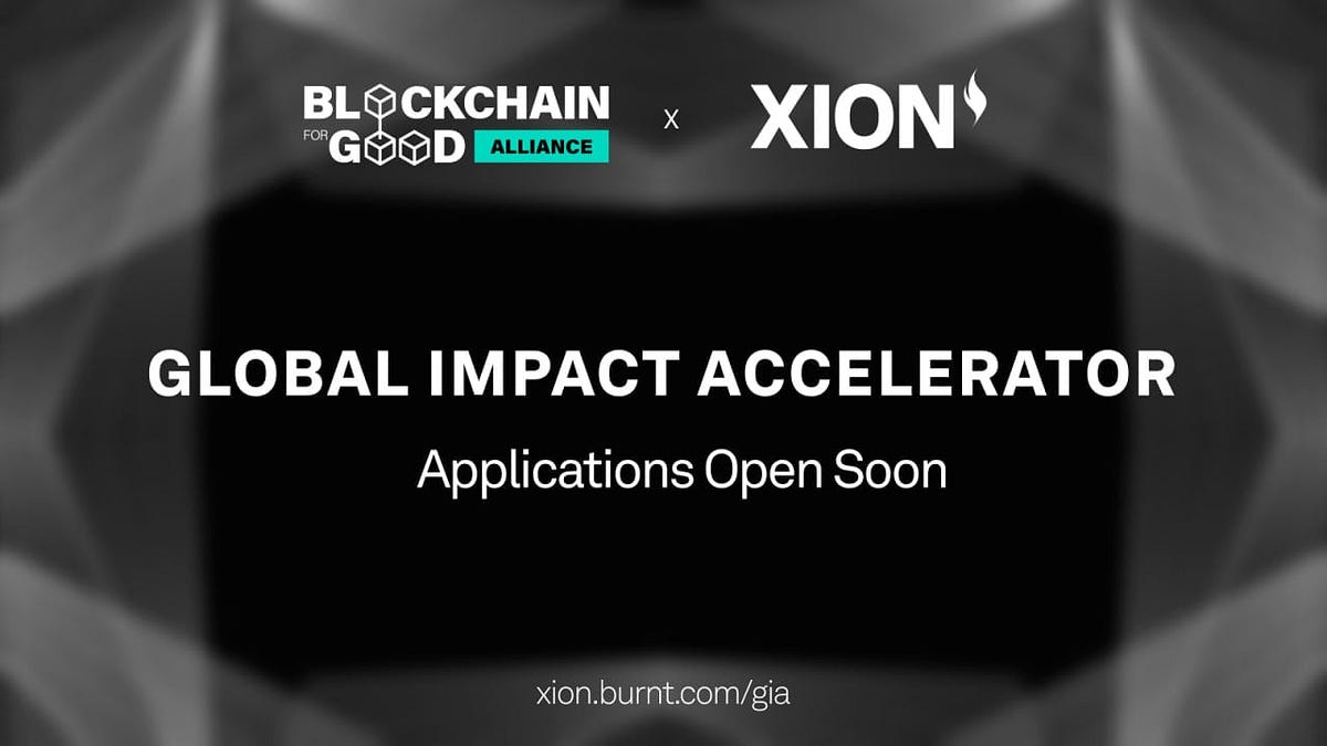 XION’s Global Impact Accelerator goes live with The Blockchain for Good ...