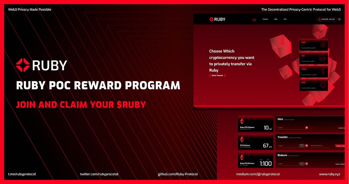 Ruby Connect— PoC Reward Program. Ruby Protocol Proof of Concept 👉 Ruby… | by Ruby Protocol | Medium