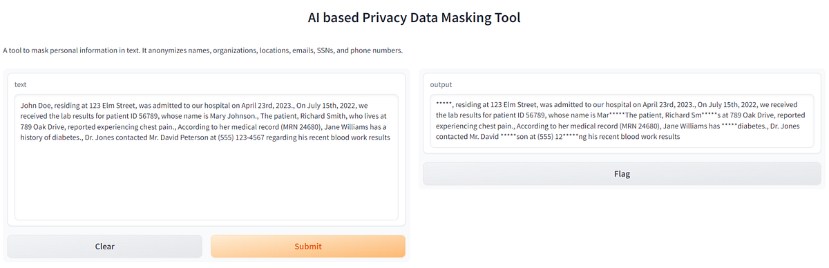 AI based Privacy Data Masking Tool using Spacy | by Venugopal Adep | AI ...