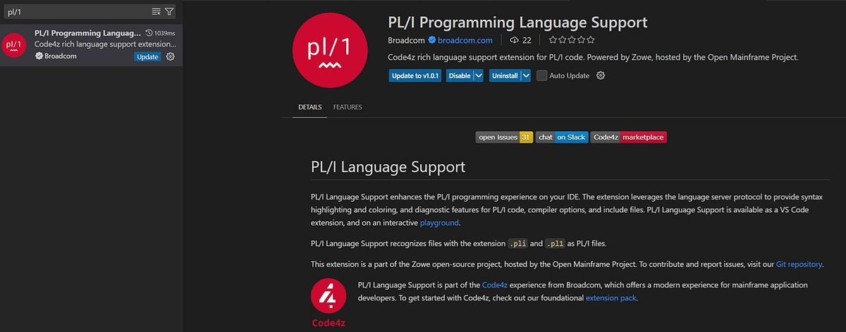 PL/I — Code4z’s Newest Mainframe Language Extension | by Azat Satklyčov | Modern Mainframe | Sep ...