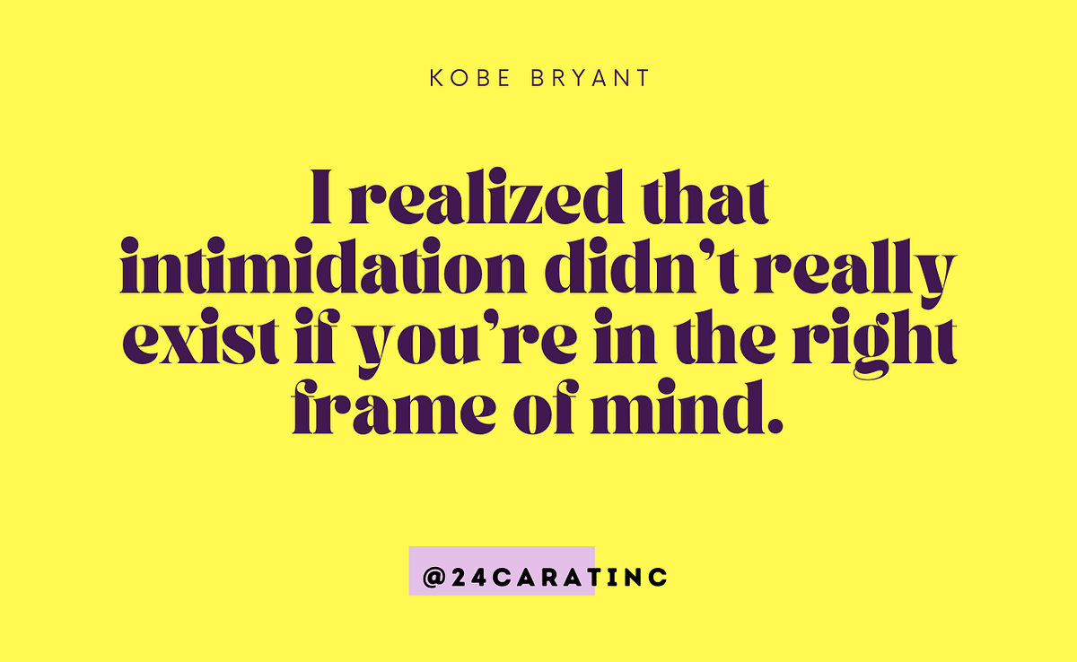 How To Never Be Intimidated Again | by Kate | Medium