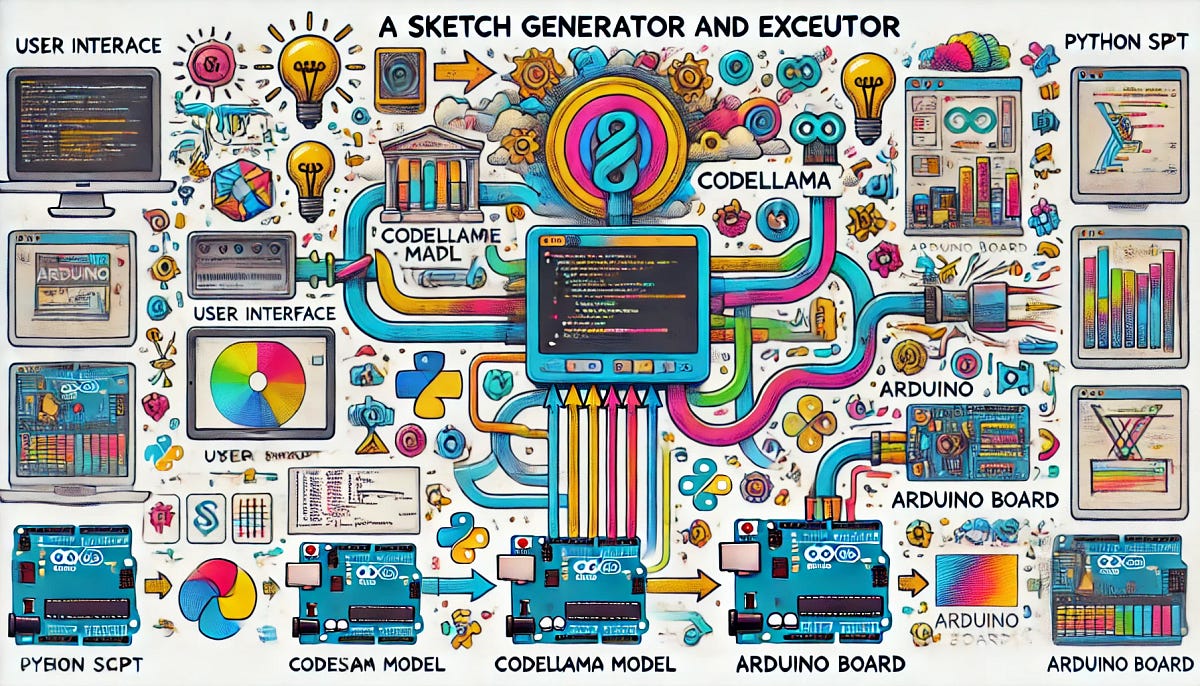 Sketch Generator And Executor System Using Codellama And Python For Arduino Projects By