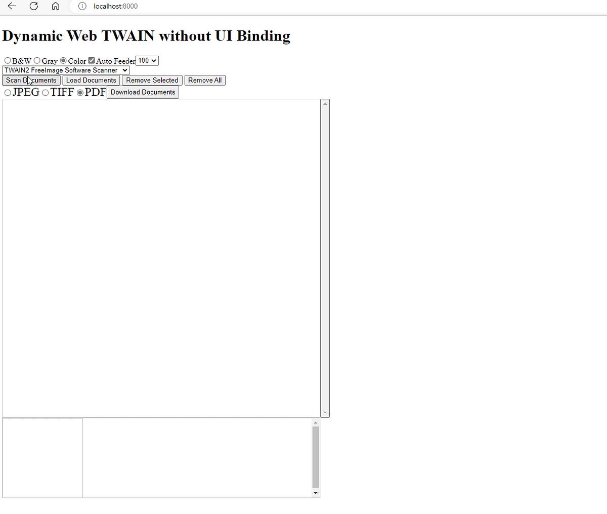How To Use Dynamic Web Twain Ui Less Api To Build A Web Document Scanning Application By Xiao