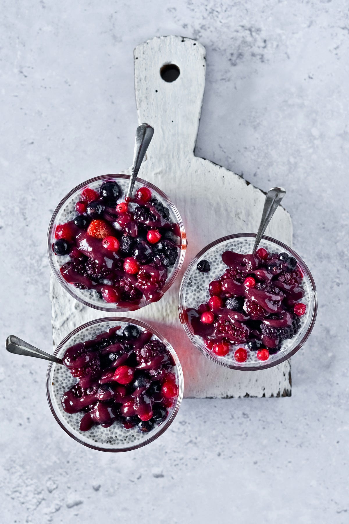 Mulberry and Vanilla Bean Chia Pudding Recipe | by Blue Fountain Media ...