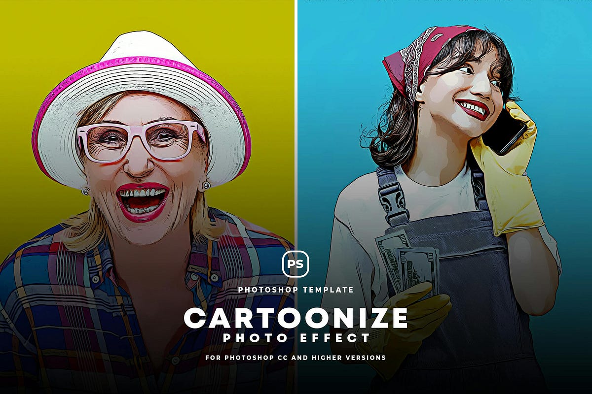 Cartoonize Photo Effect Layer Styles Add-ons | by Logosmith | Medium