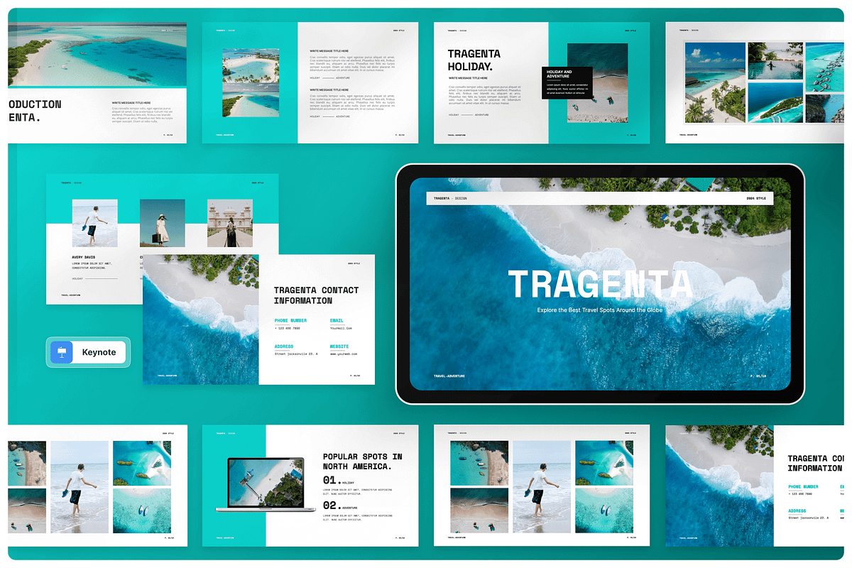 Tragenta — Travel & Adventure Keynote | by Lumenlotus | Medium