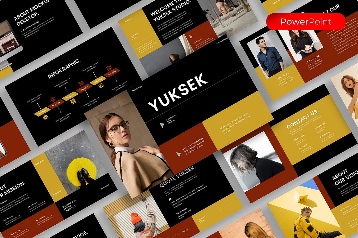 Yuksek — Business PowerPoint Template | by Prismparadox | Sep, 2024 | Medium
