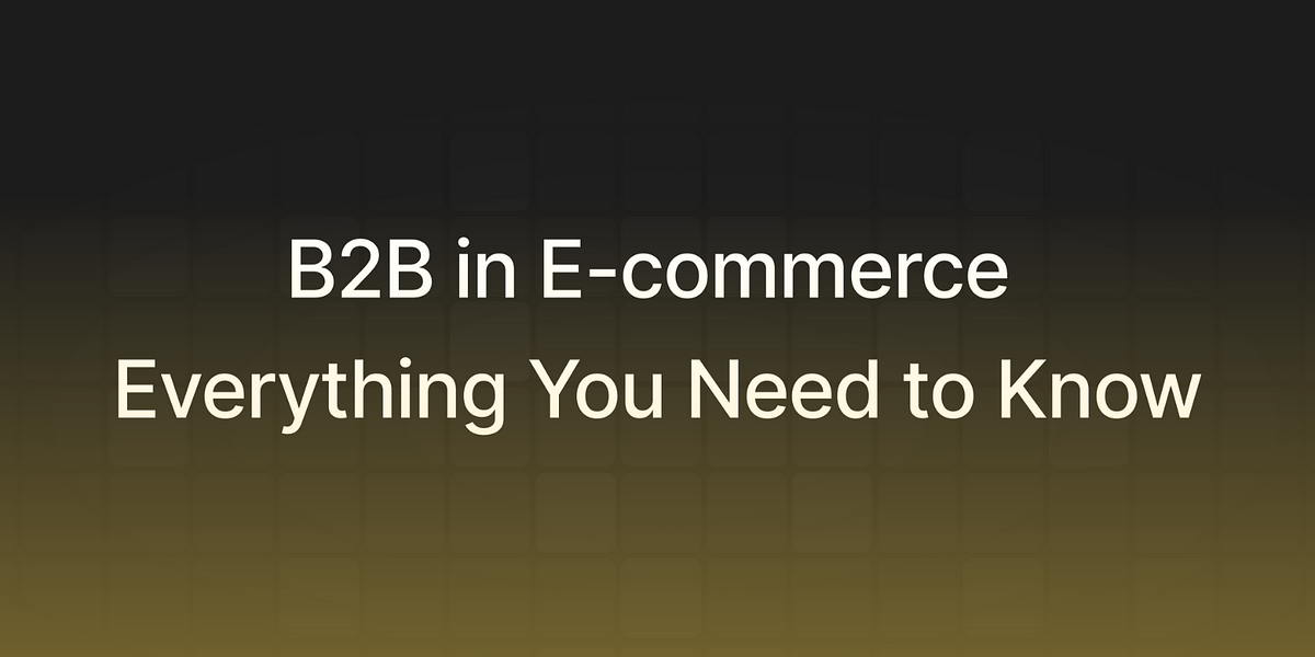 B2B in E-commerce: Everything You Need to Know | by Rigby | Rigby News | Medium