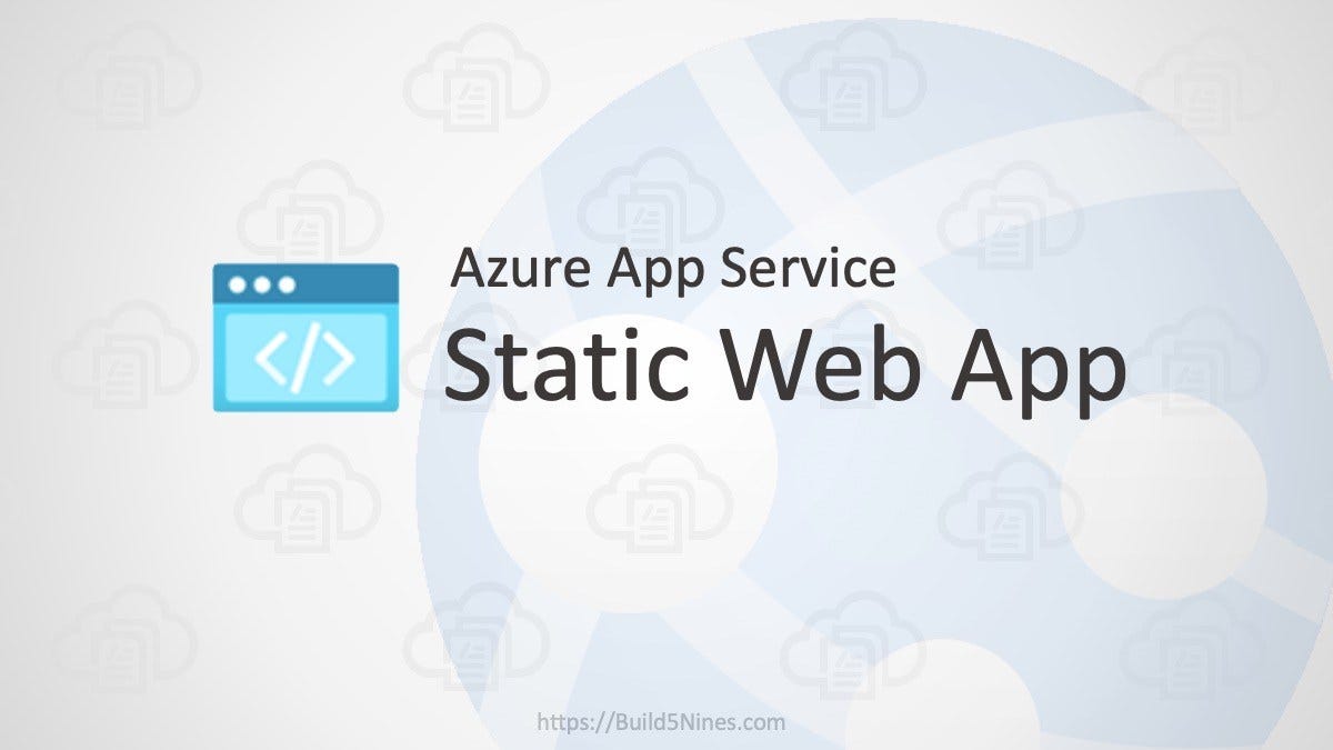 Hosting A Static React Application Using The New Azure Static Web App 6974