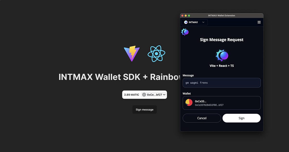 How to Integrate INTMAX Wallet into Your dApp Using RainbowKit | by INTMAX Wallet | Jun, 2024 ...