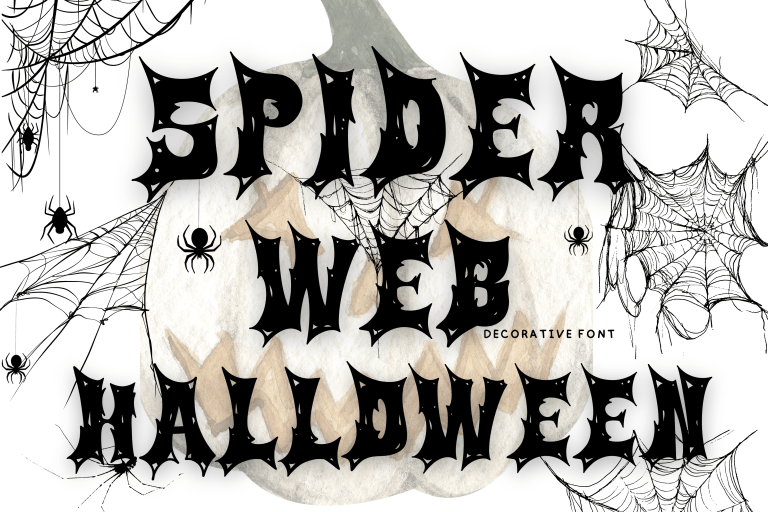 Spider Web Halloween Font | by audrey97 | Medium