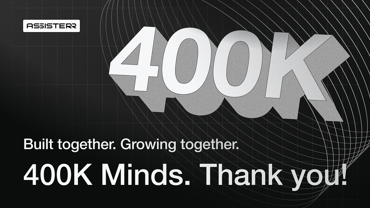 Assisterr 400K on X 🎉. 🎉 400K Strong! Thank You, Assisterr… | by xHai ...