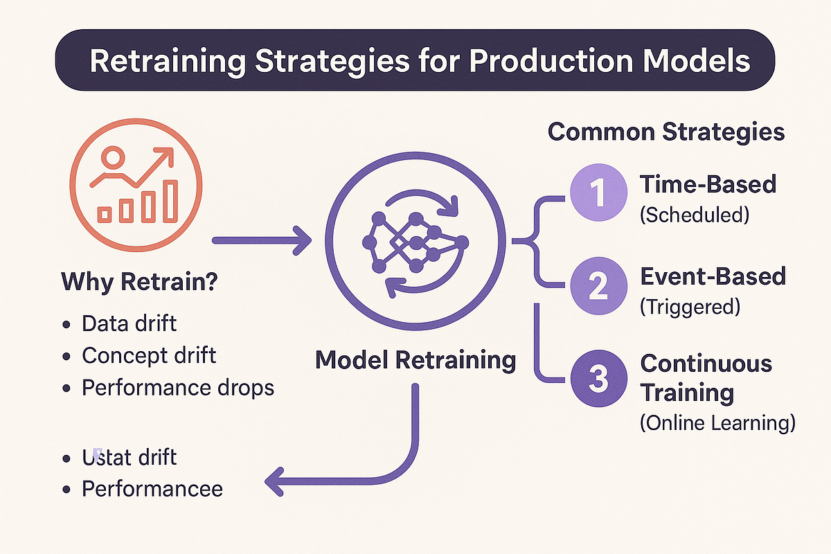 Day 39/100: Retraining Strategies for Production Models — Keeping Models Fresh and Relevant | by ...