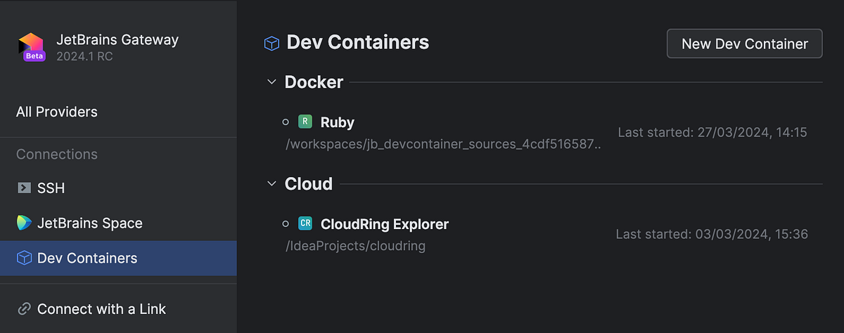 Используем Дев Контейнеры (Dev Containers) в JetBrains IDE. Часть 1 | by Yuri Trukhin | Yuri Trukhin