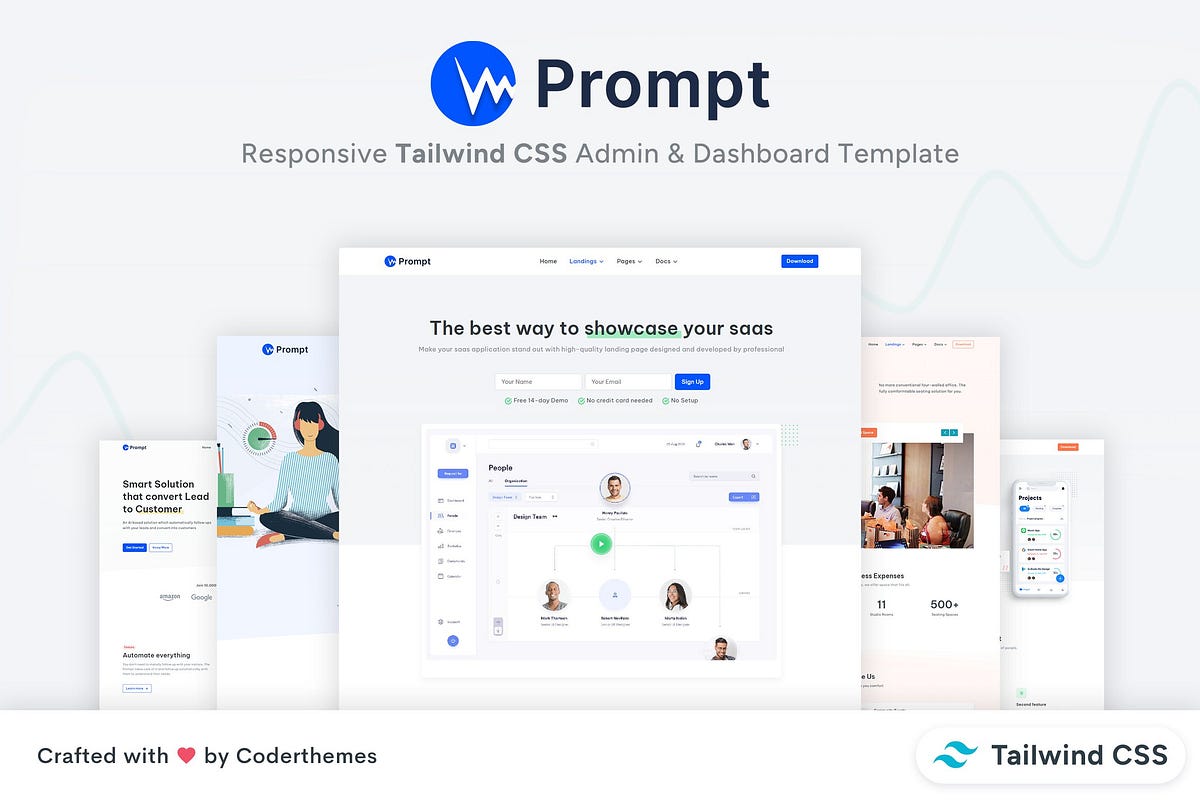 Prompt — Tailwind CSS Multipurpose Landing Page | by Pixelpariah | Aug, 2024 | Medium