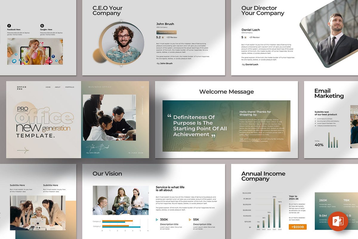 Pro Office PowerPoint Template | by Lunarloom | Sep, 2024 | Medium