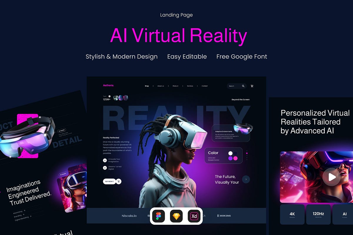 Aetheria — AI Virtual Reality website - Fractalfaerie - Medium