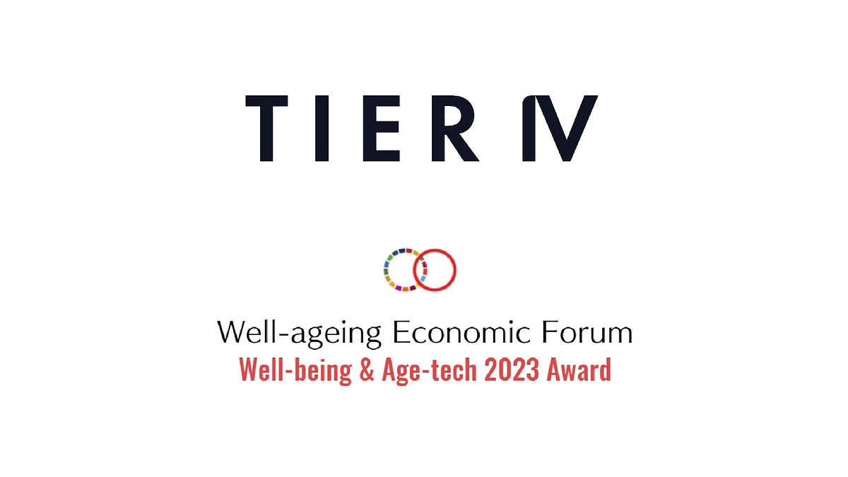 TIER IV receives METI accolade at Well-being & Age-tech 2023 Award | by ...