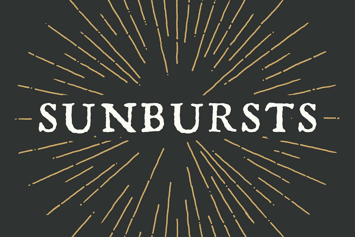Sunburst Illustrated by Hand | by Digitaldynamo | Medium