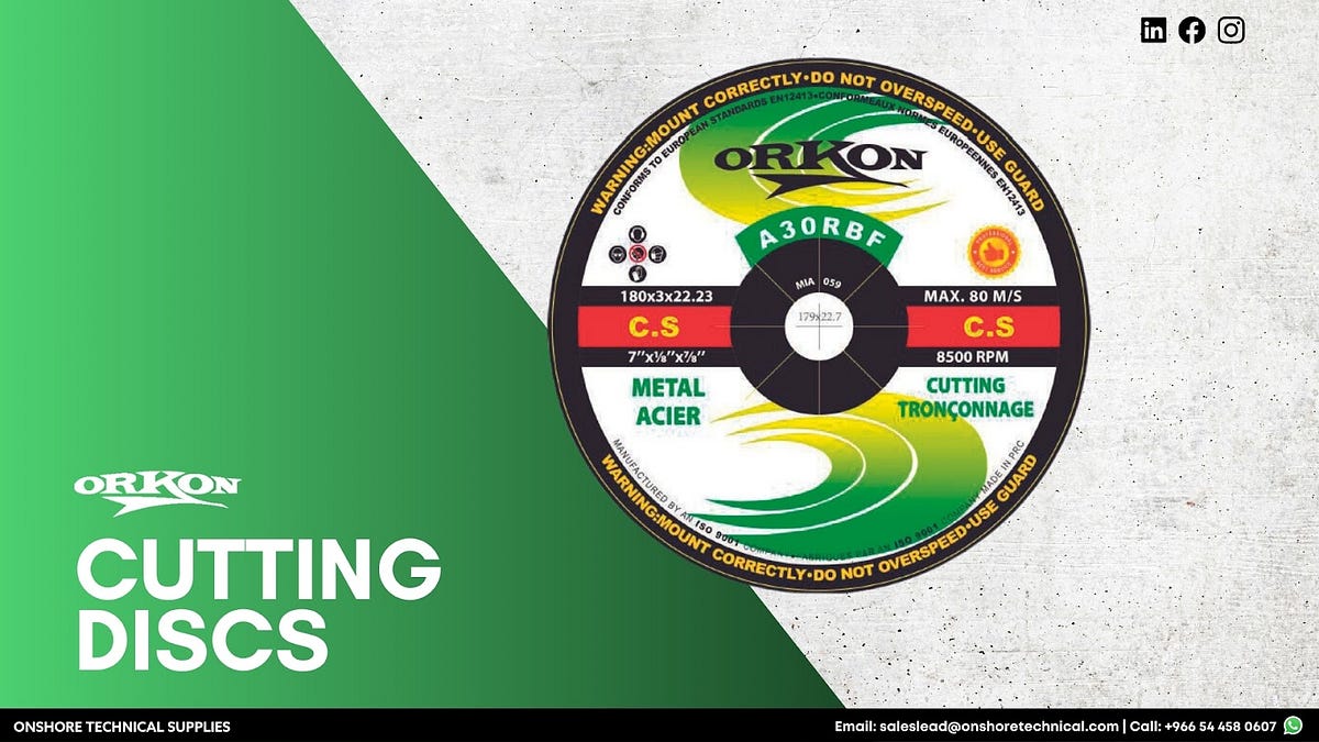 Orkon: Do more with Orkon brand discs for cutting and grinding And much more! | by Onshore ...