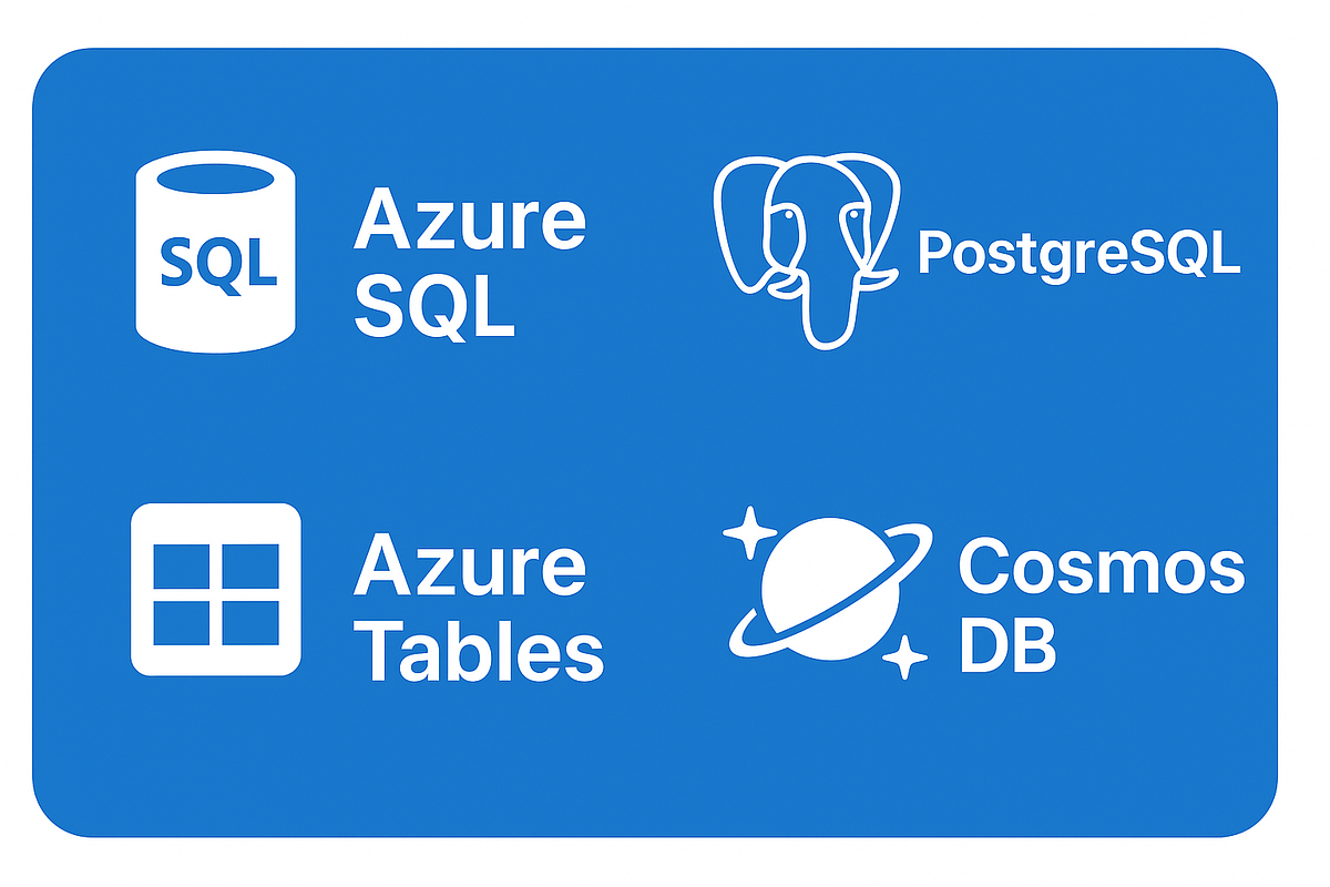 Where to Store Appointment Data in Azure: SQL, PostgreSQL, Azure Tables ...
