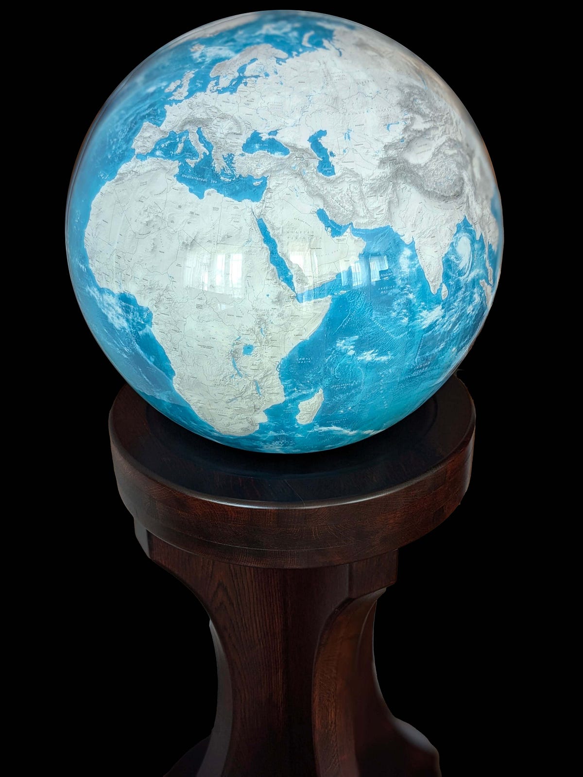 Explore the Ice Planet White World Globe & Ancient World Globe | by ...