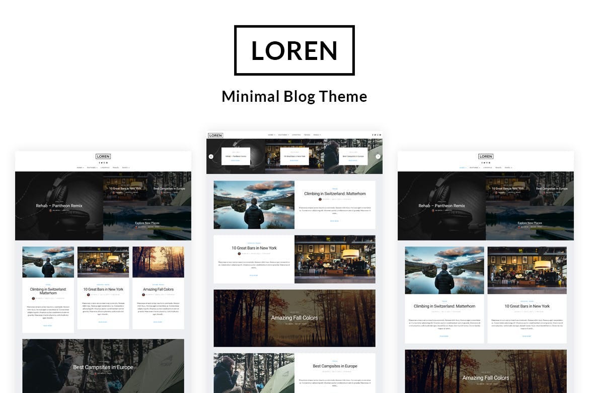 Loren Minimal Personal WordPress Blog Theme WordPress Themes | by Mosaicmystique | Medium