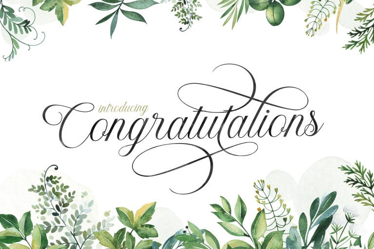 Congratulations Font Free Download | by kaisunnan8 | Mar, 2024 | Medium
