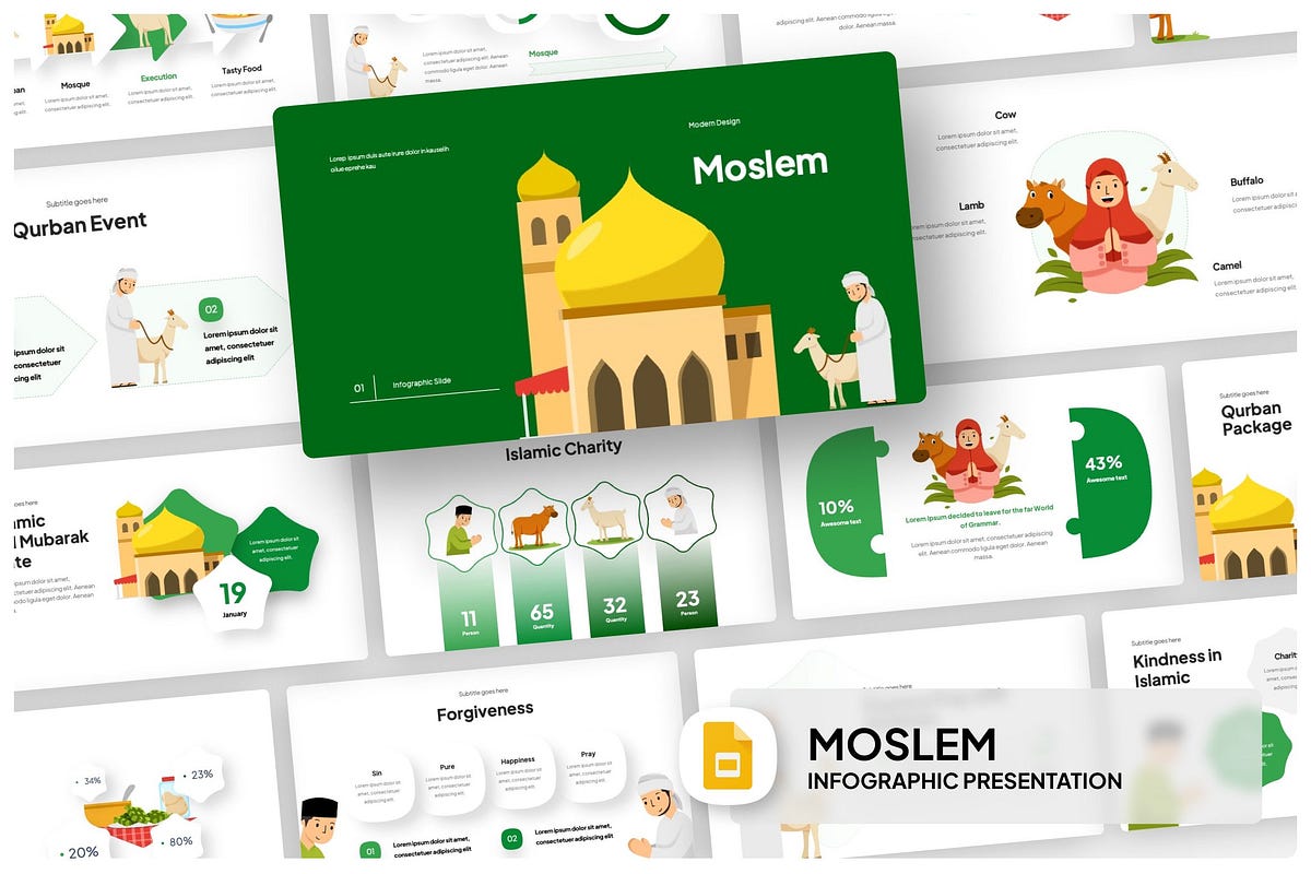 Moslem Infographic Google Slide - Pixelpariah - Medium