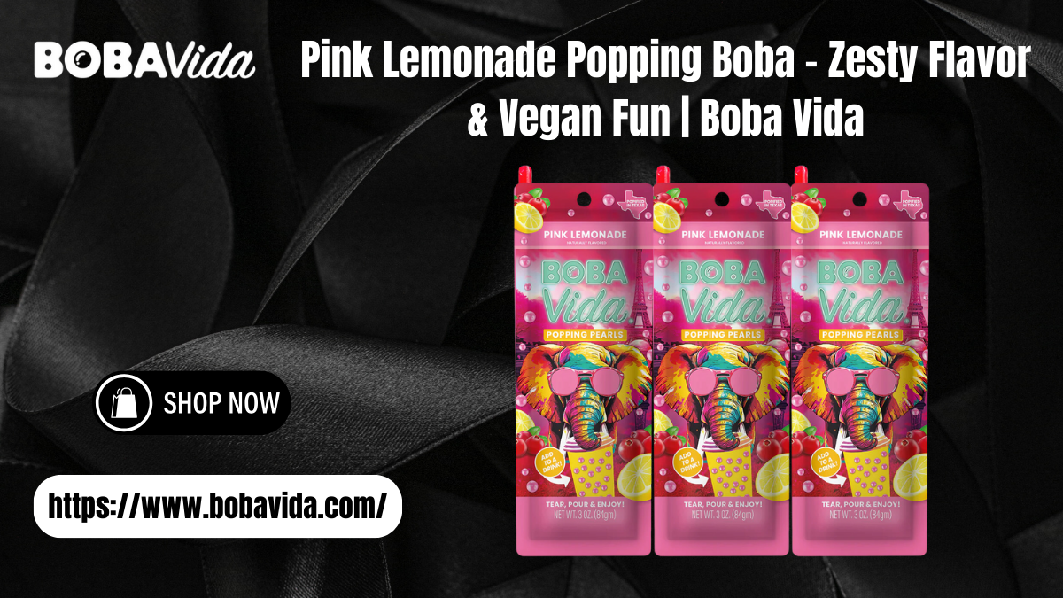 Pink Lemonade Popping Boba – Zesty Flavor & Vegan Fun | Boba Vida | Medium