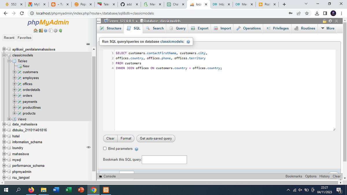 Fungsi-Fungsi JOIN Pada MySQL Menggunakan phpMyadmin | by Abdul Rachman | Medium